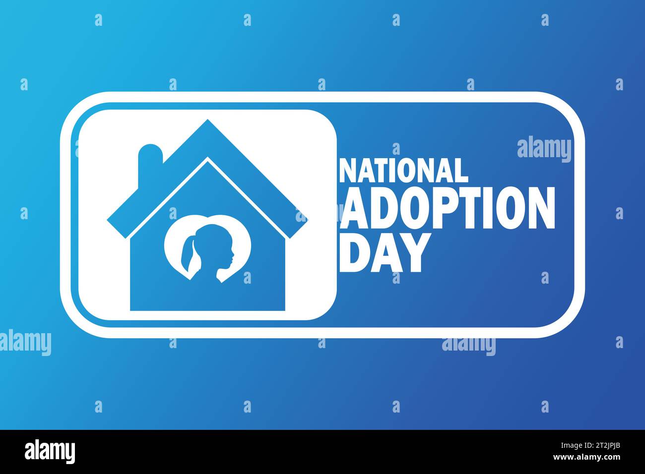National Adoption Day. Vector illustration. Holiday concept. Template ...