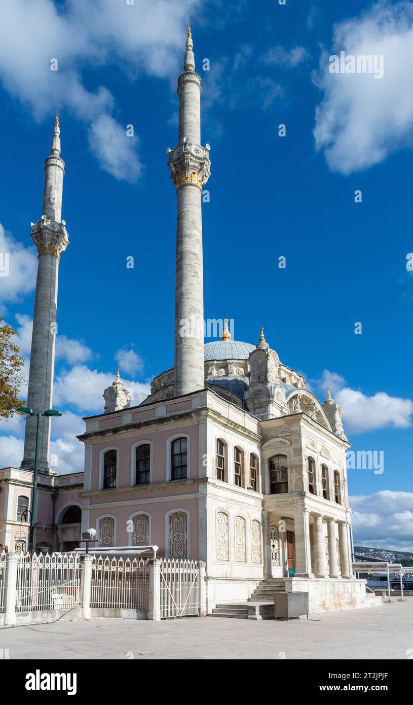 Istanbul, Turkey, A landscape with Ortaköy Mosque, (Turkish, Ortaköy ...