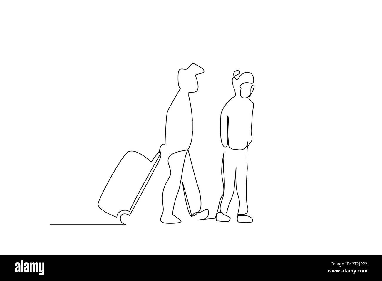 people family separation moving travel migration suitcase walking ...