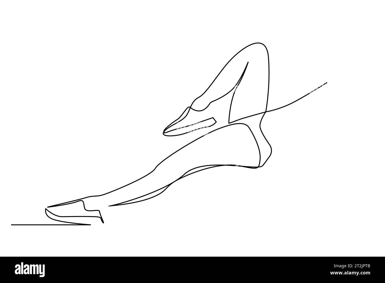 fit woman sport pilates fitness fit half body legs lifestyle line art ...