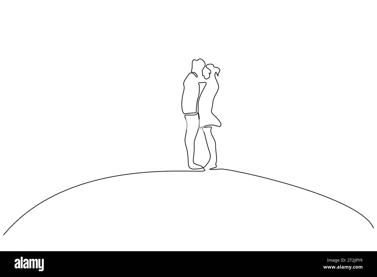 couple in love happy walk hug relationship outdoor outside line art ...