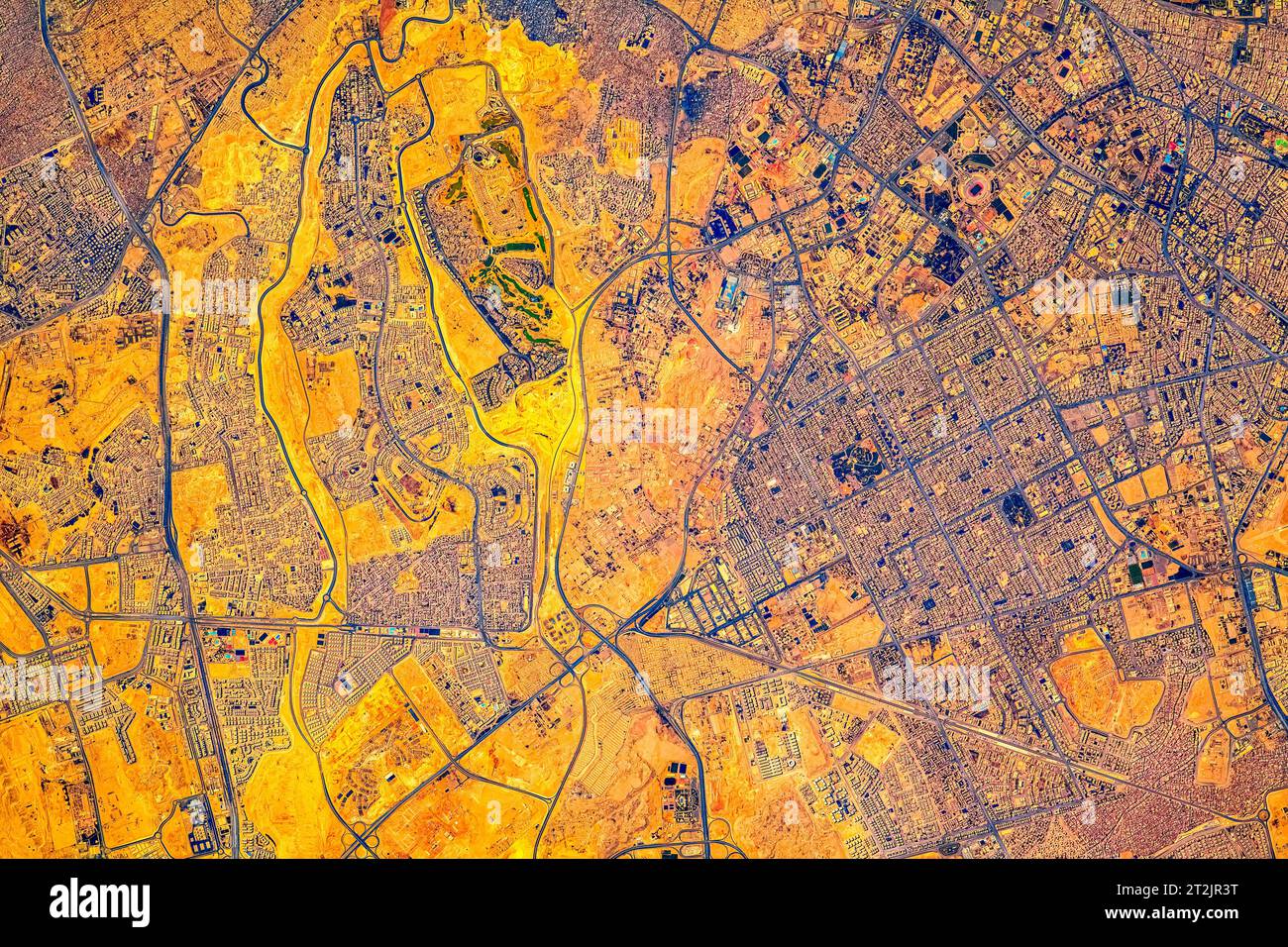 Cairo city, Egypt.Digital enhancement of an image by NASA Stock Photo ...