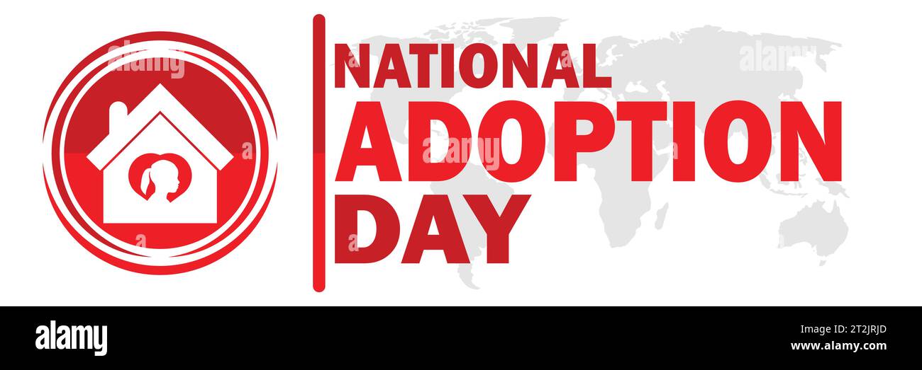 National Adoption Day Vector illustration. Holiday concept. Template ...