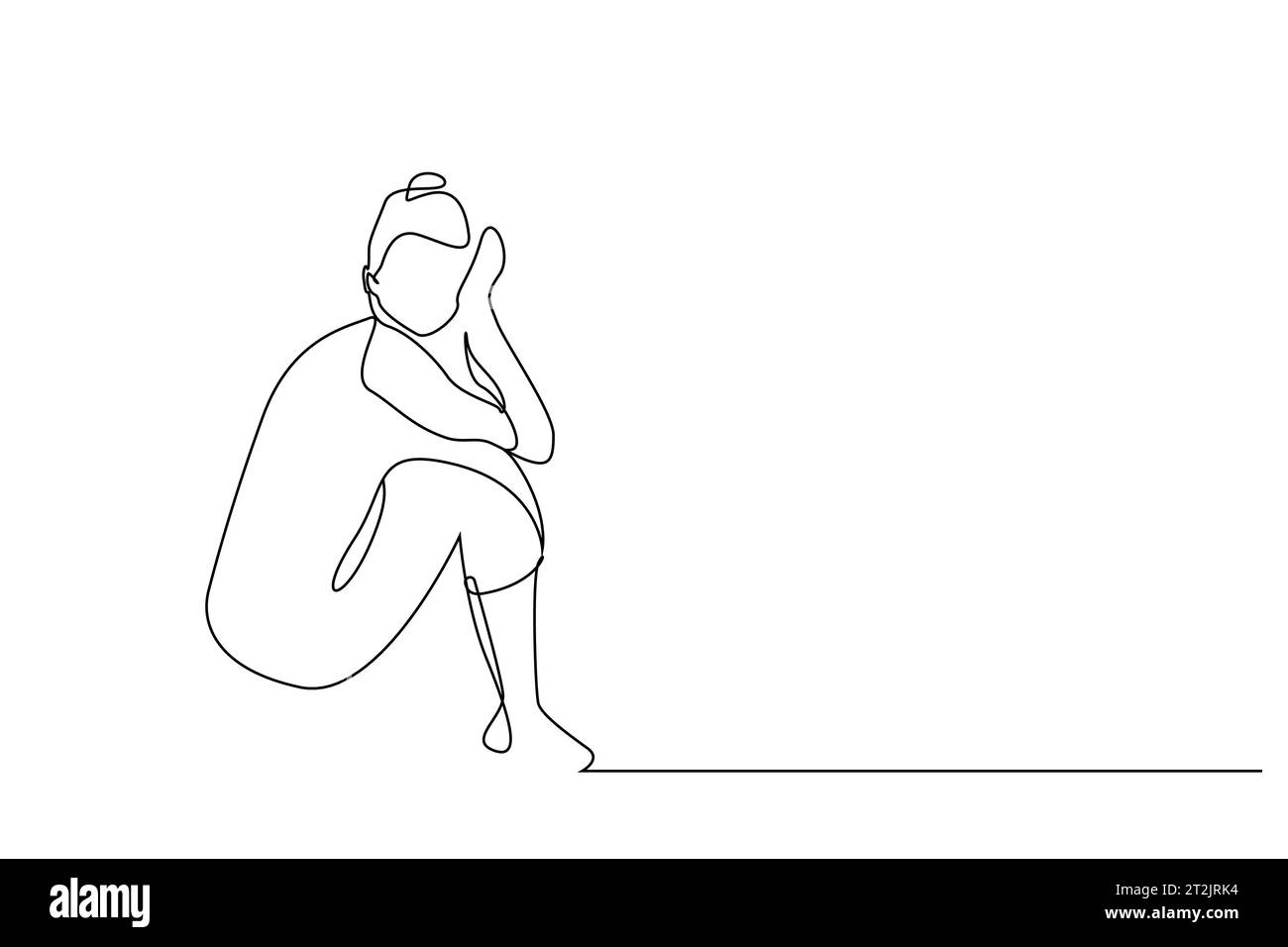 Anxiety art sketch Black and White Stock Photos & Images - Alamy