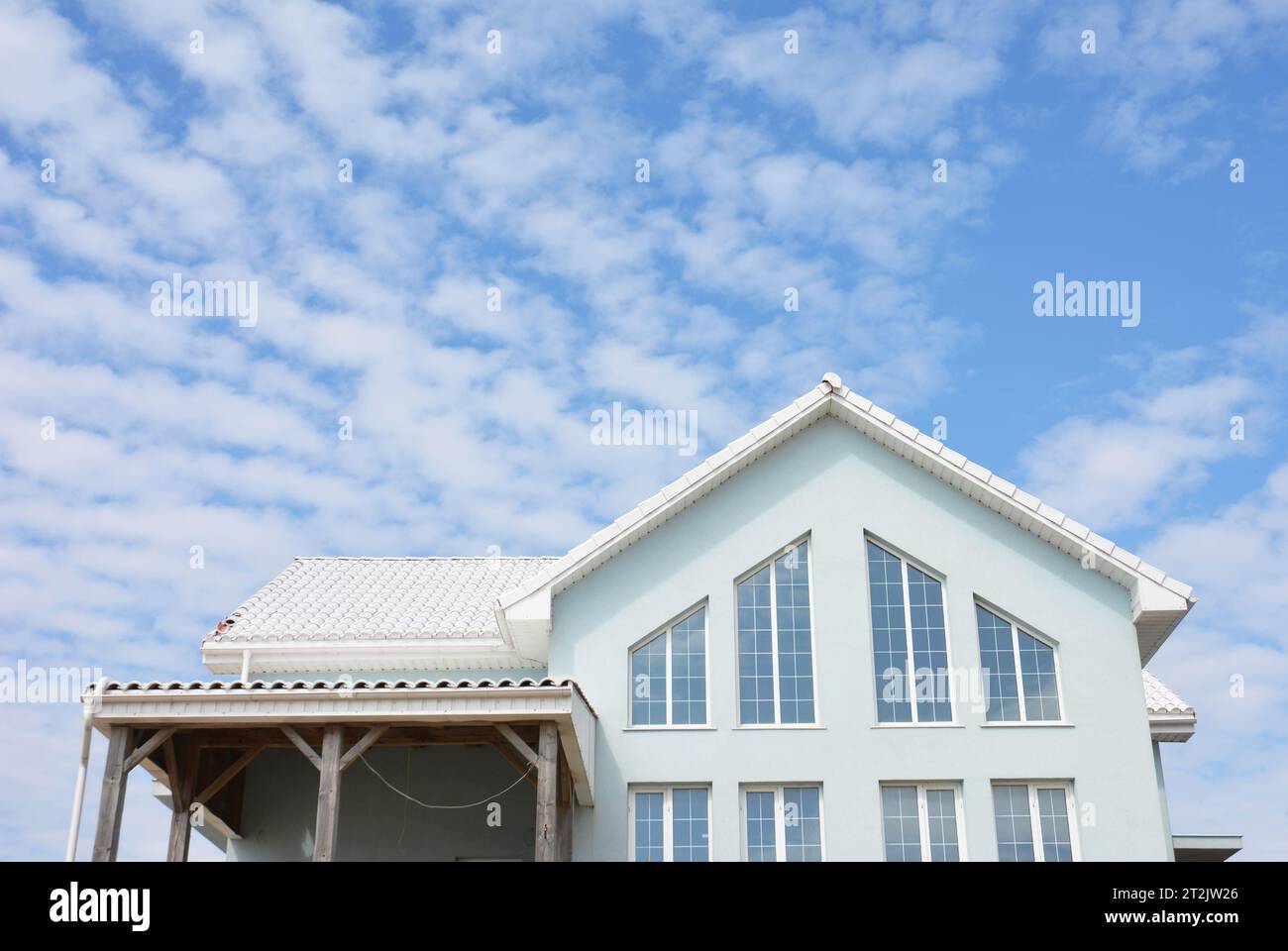 Exterior View Of A Triangular Window Design Irregular Shape Windows Of The Second Level Space