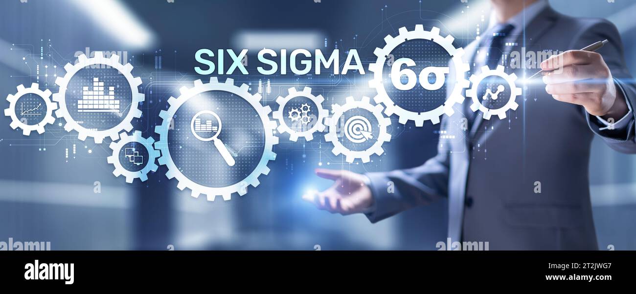 SIx sigma DMAIC lean manufacturing business technology concept on ...
