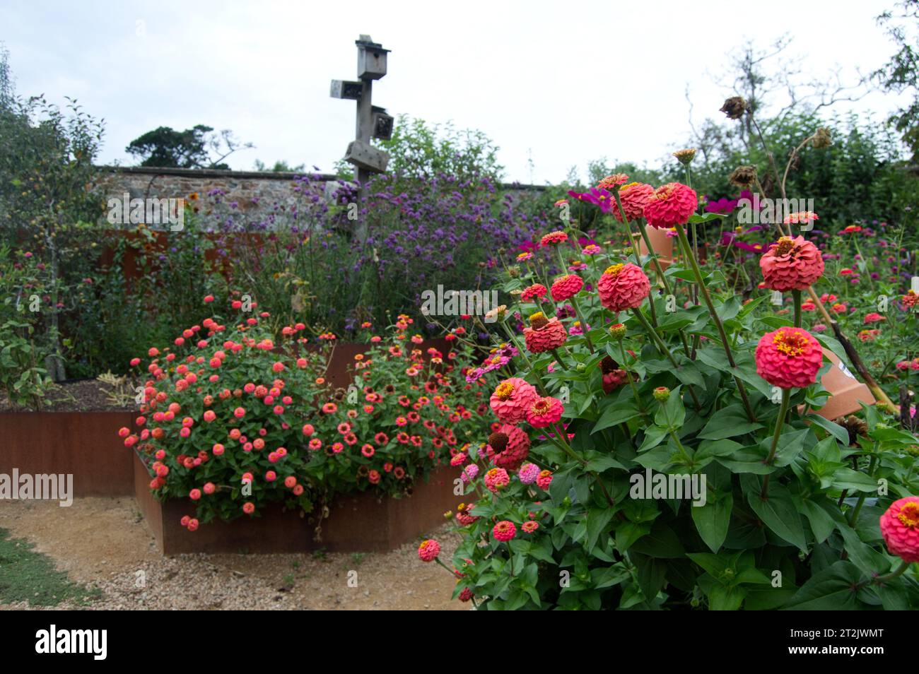 Gardens at Samarès Manor, Jersey, Channel Islands Stock Photo - Alamy