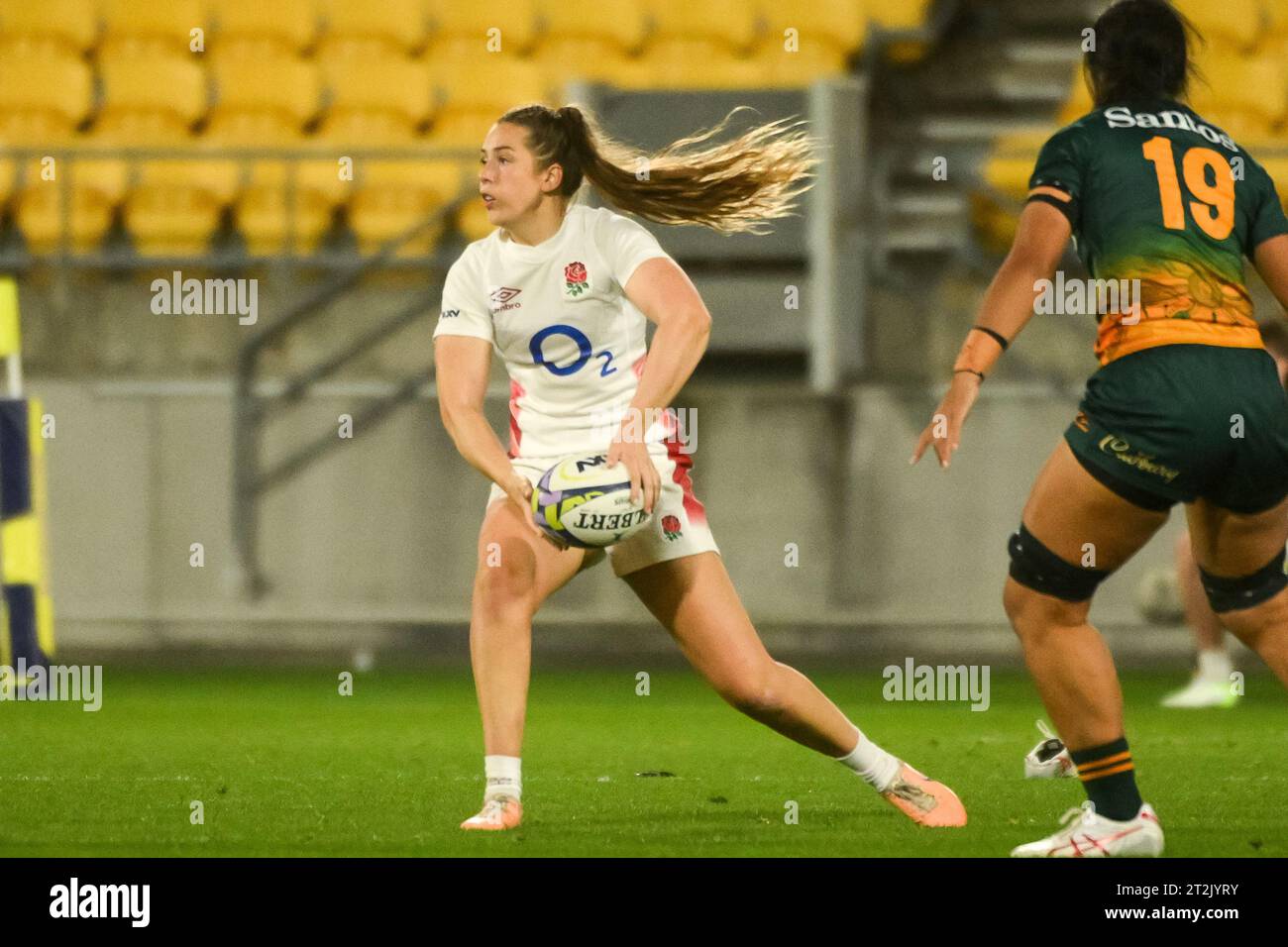 Wellington, New Zealand. 20th Oct, 2023. Holly Aitchison of England during the WXV 1 women's ...
