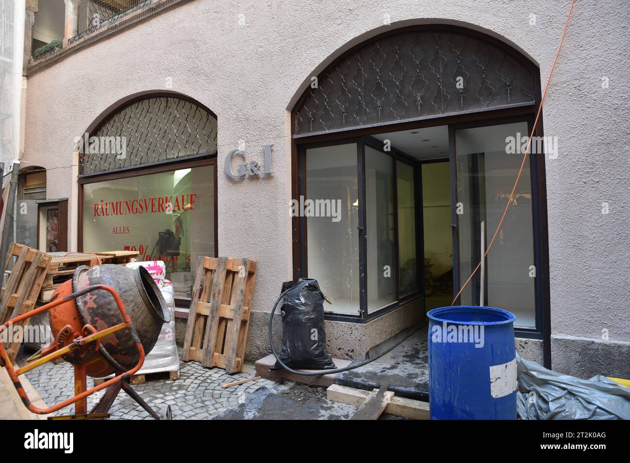 Leerstände, 2023, Schatz Durchhaus, Getreidegasse, Altstadt Salzburg ...