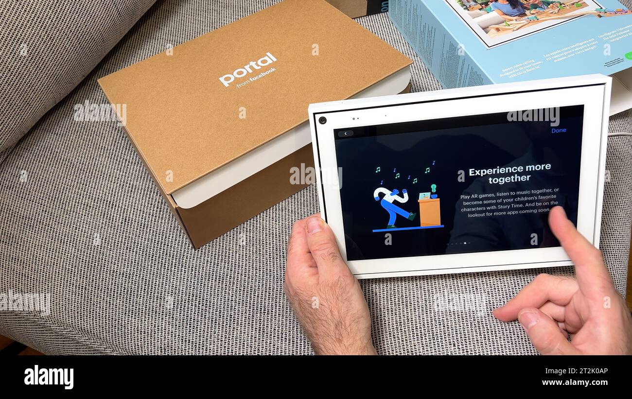 Paris, France - Apr 8, 2022: Experience more together by Portal by ...