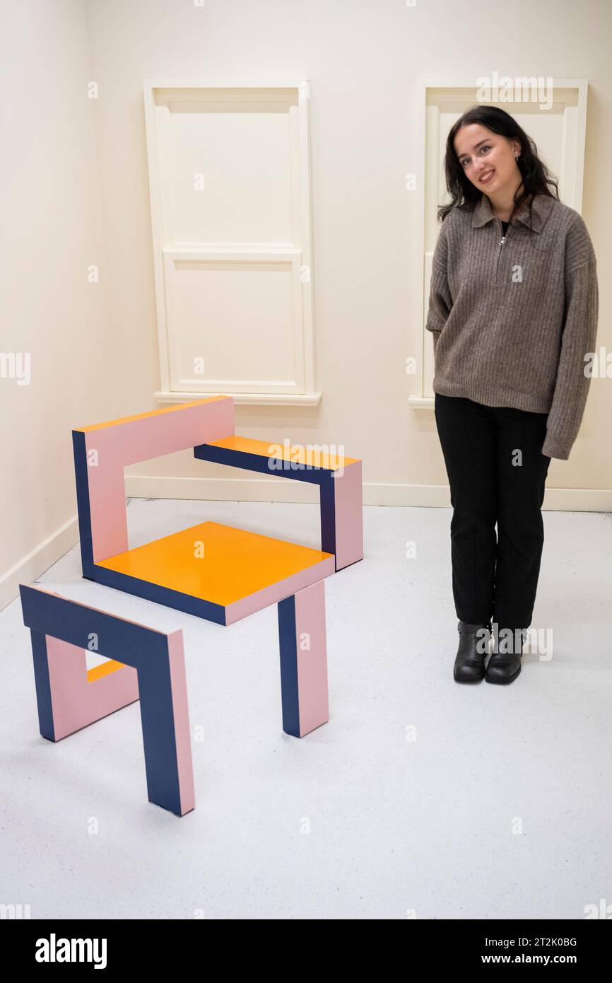 London, UK. 20 October 2023. A staff member interacts with The Beauchet ...