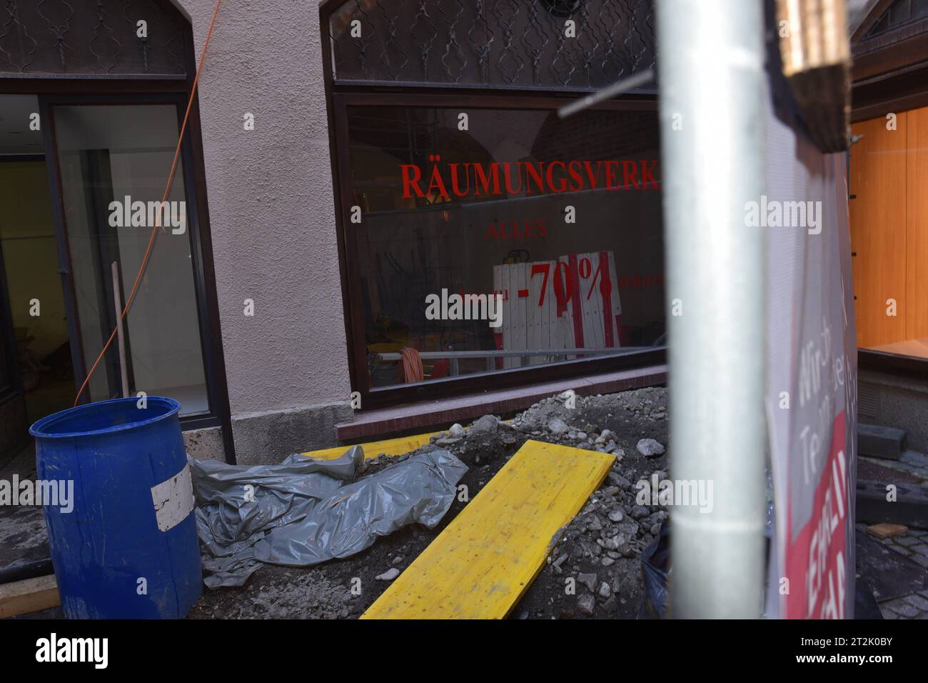 Leerstände, 2023, Schatz Durchhaus, Getreidegasse, Altstadt Salzburg ...