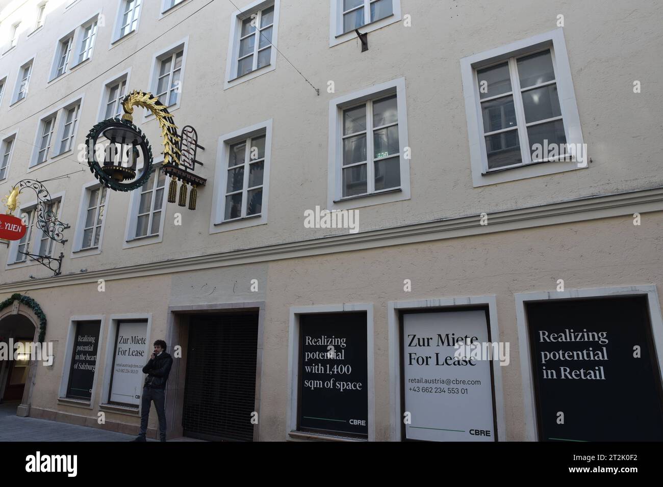 Leerstände, 2023, Getreidegasse, Altstadt Salzburg, Manfred Siebinger ...