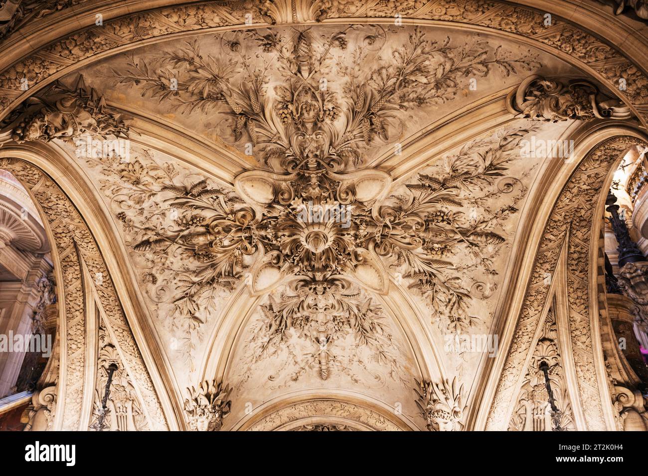Paris, France - August 28 2022: Interior of Opera Garnier in Paris ...