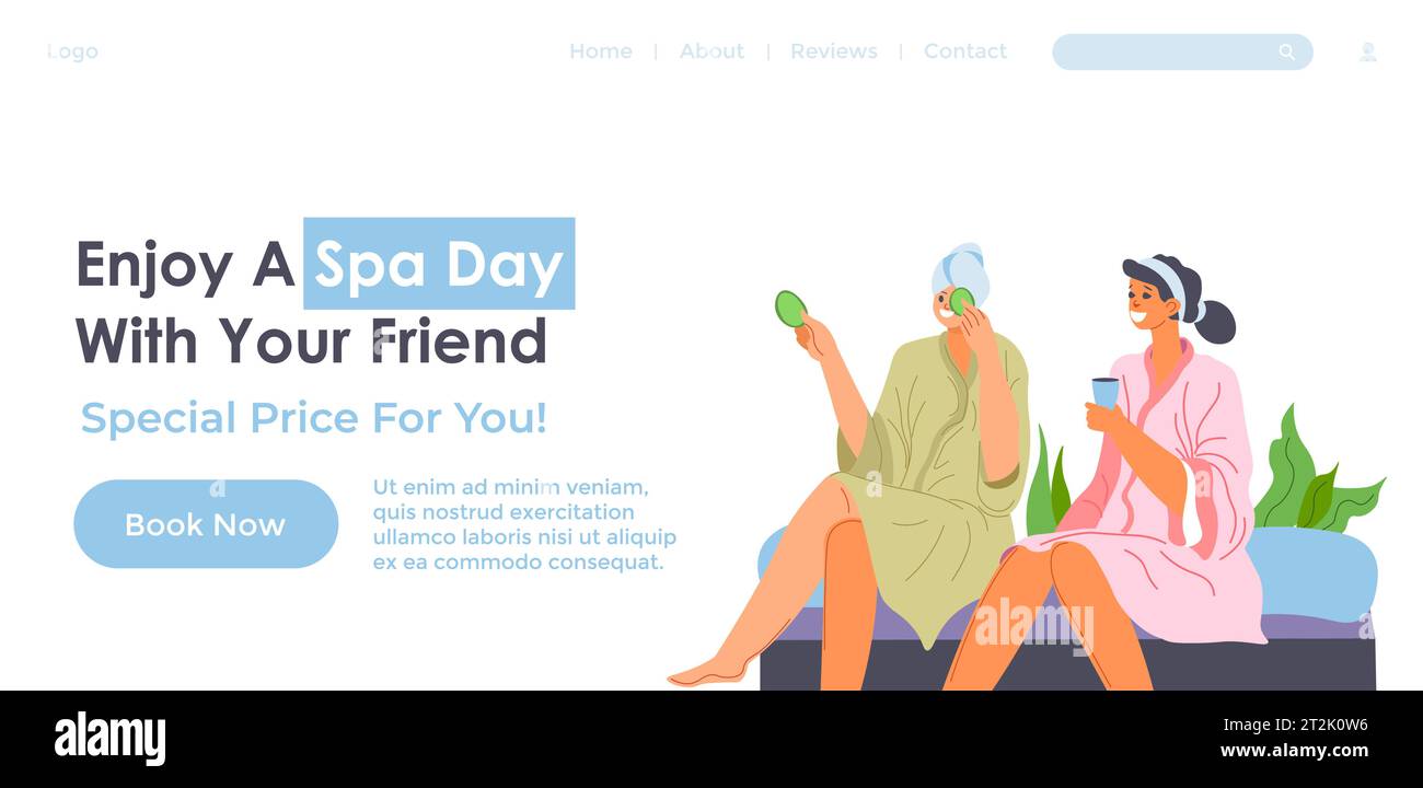 Enjoy a spa day with your friend, special price Stock Vector Image ...