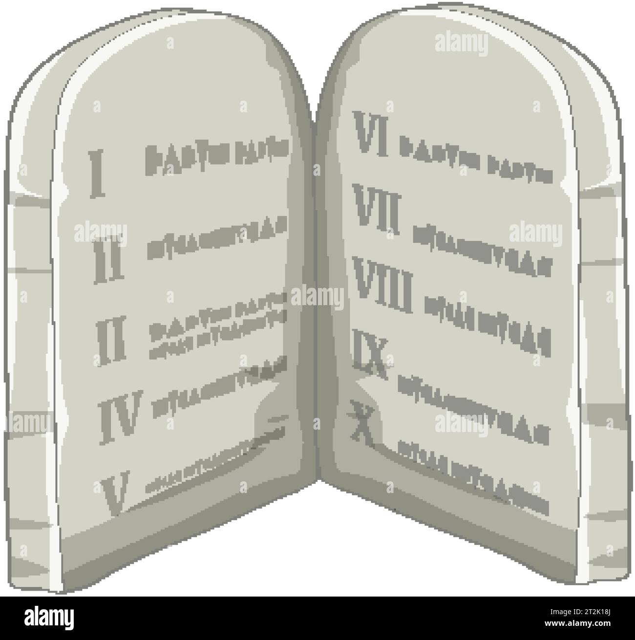 An illustrated cartoon depiction of the Ten Commandments from the Bible ... An illustrated cartoon depiction of the Ten Commandments from the Bible ...