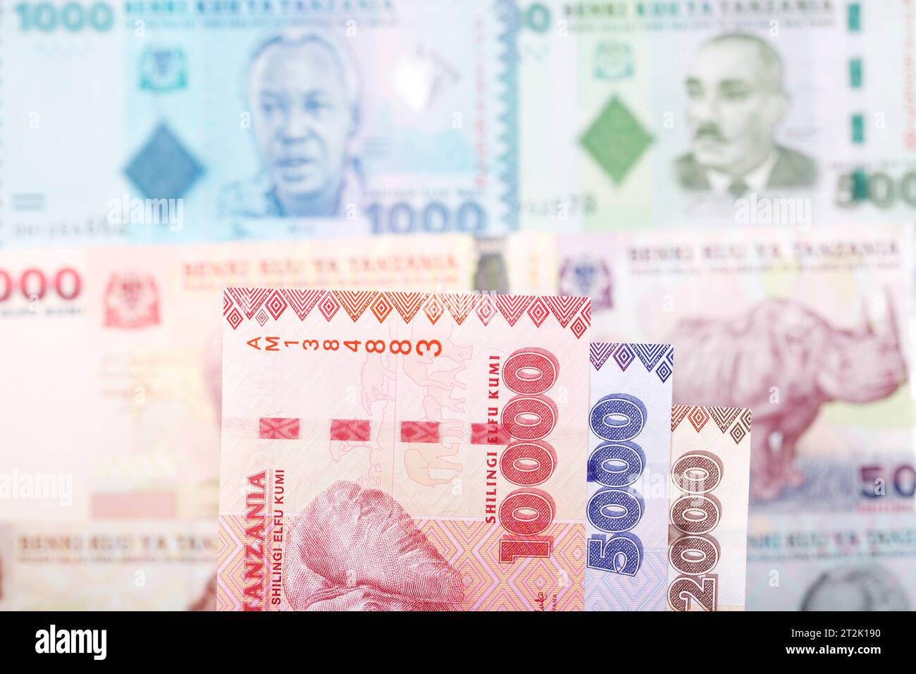 Tanzanian money - shilling a business background Stock Photo - Alamy