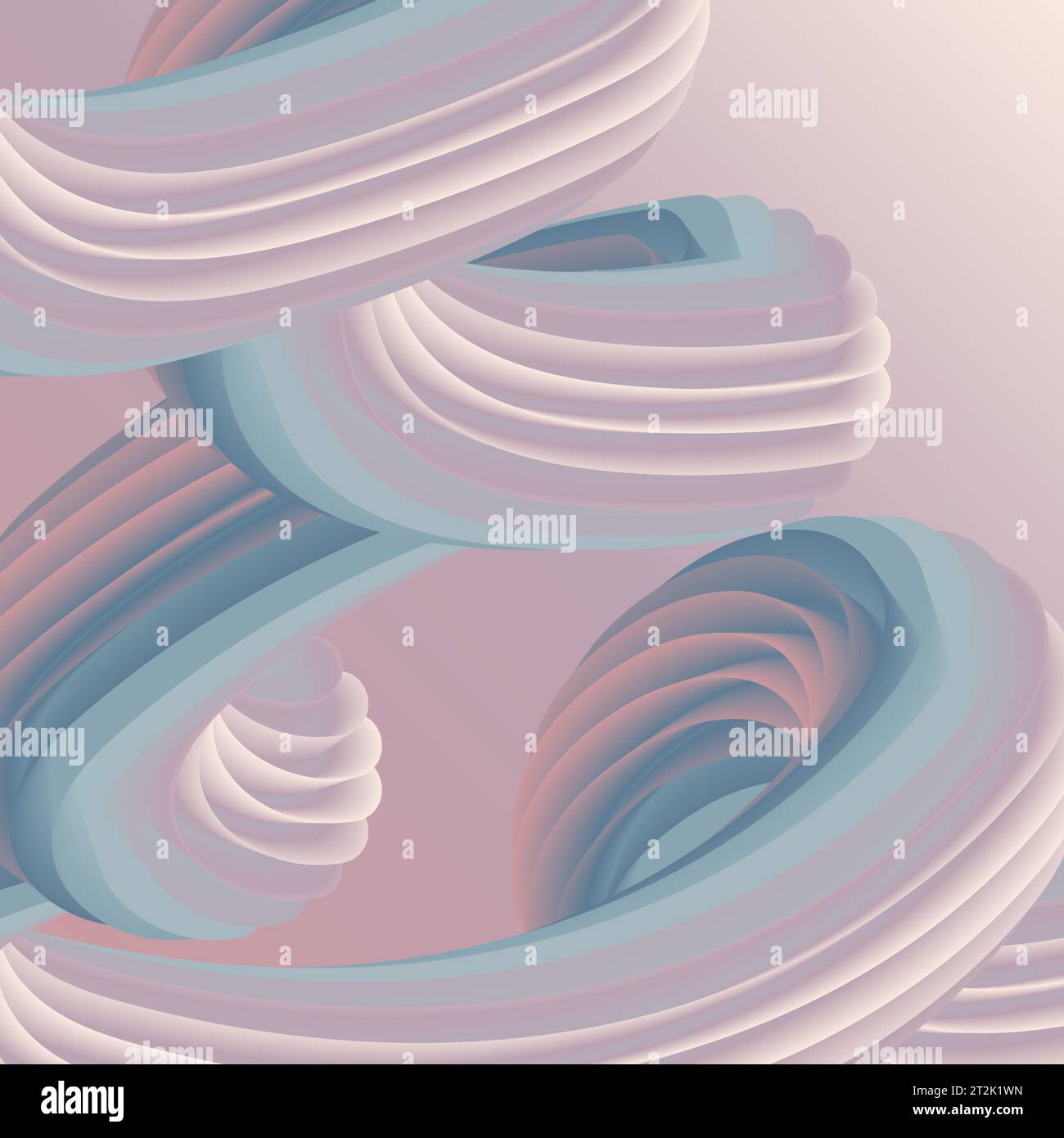 Abstract background with gradient twisted line and spiral shape. Beige ...