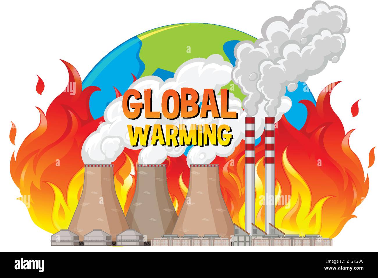 Drawing global warming greenhouse effect Cut Out Stock Images ...