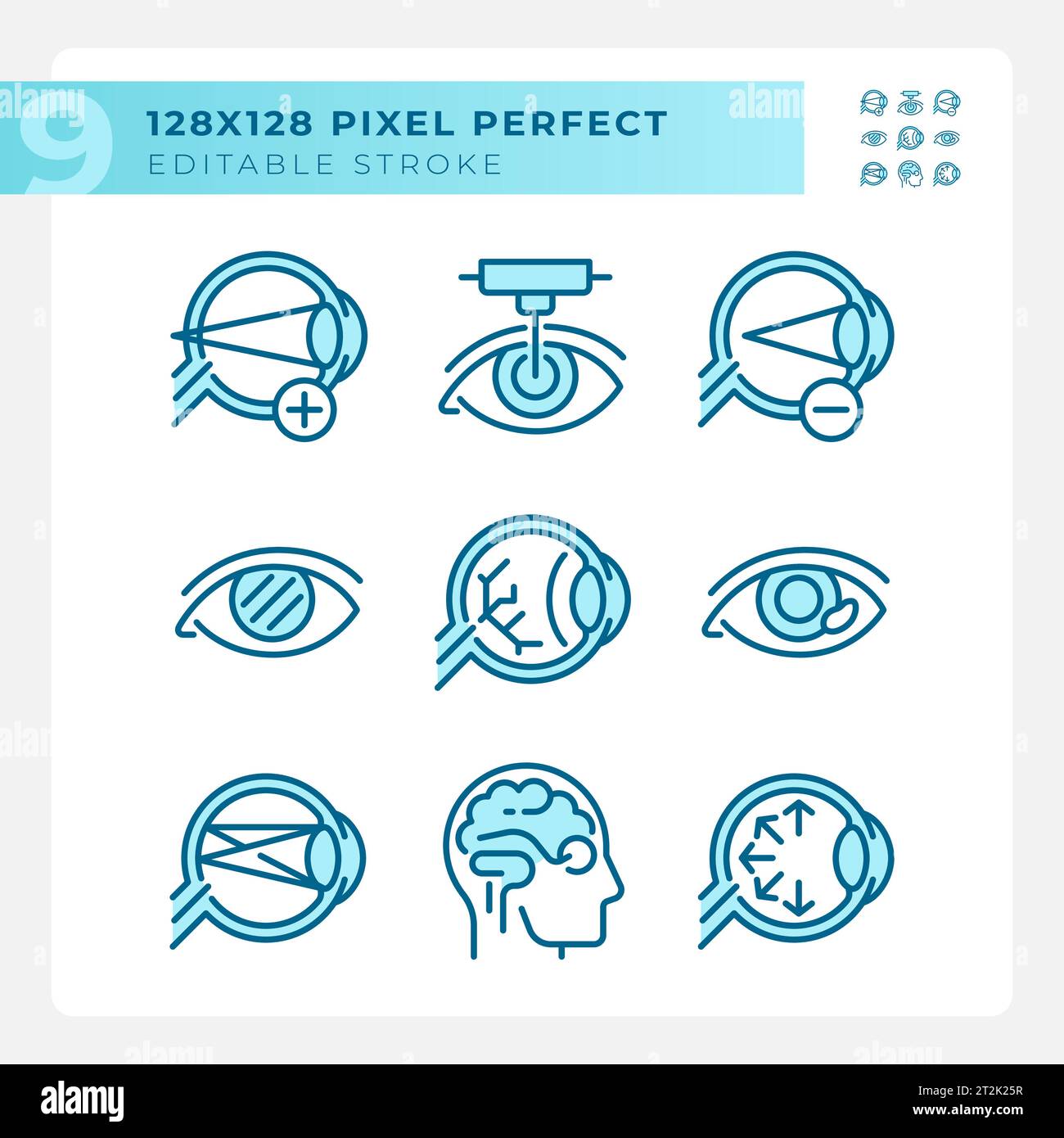 Laser eye surgery linear Stock Vector Images - Alamy