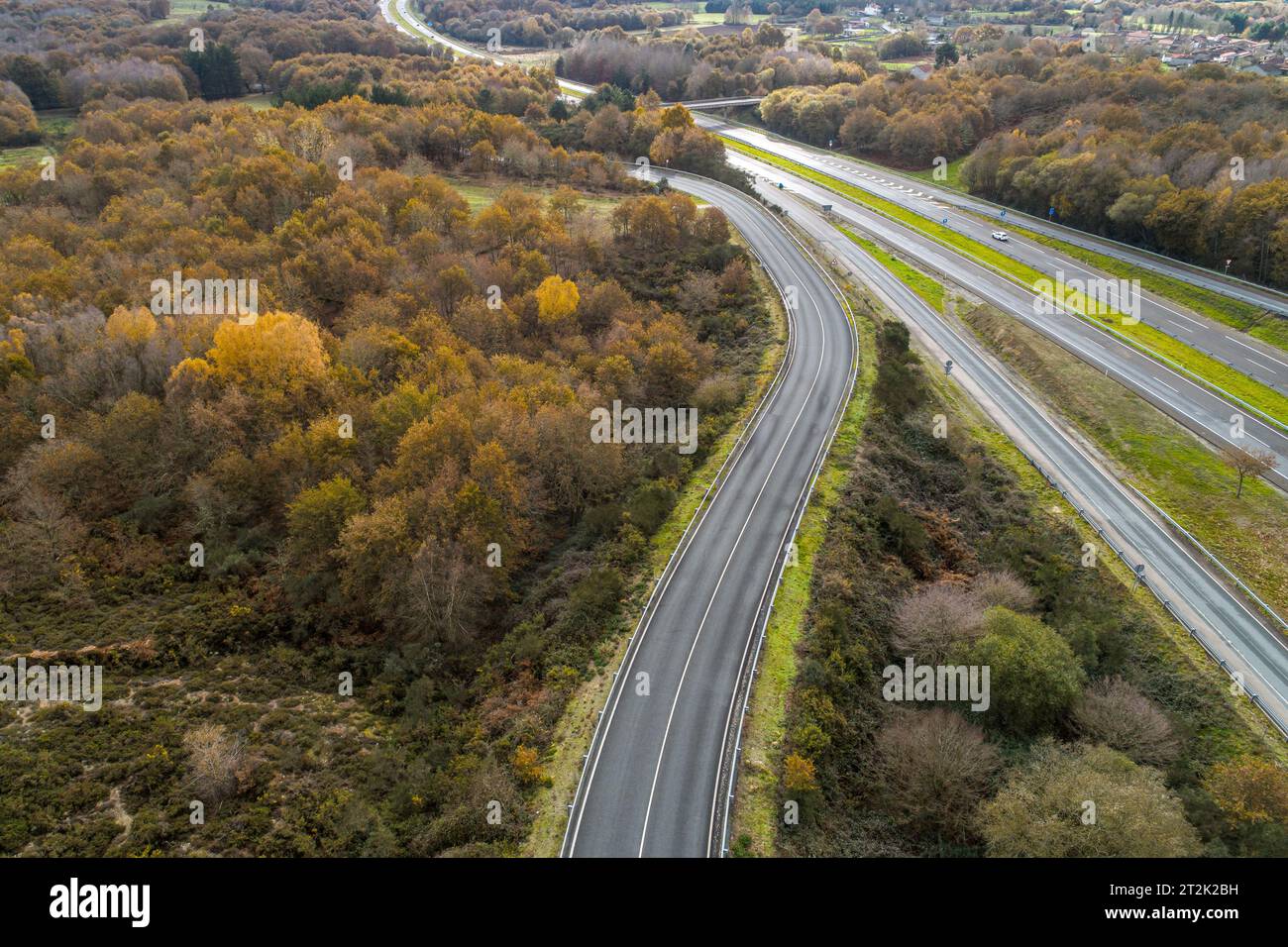 Highway drone hi-res stock photography and images - Alamy