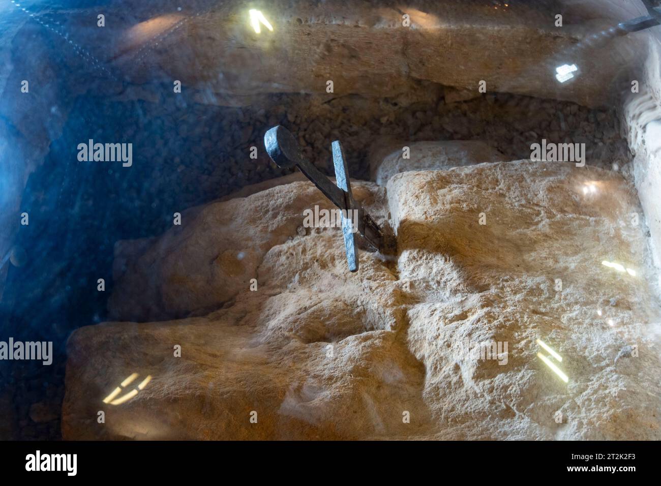 Historic Sword in the Stone Stock Photo - Alamy