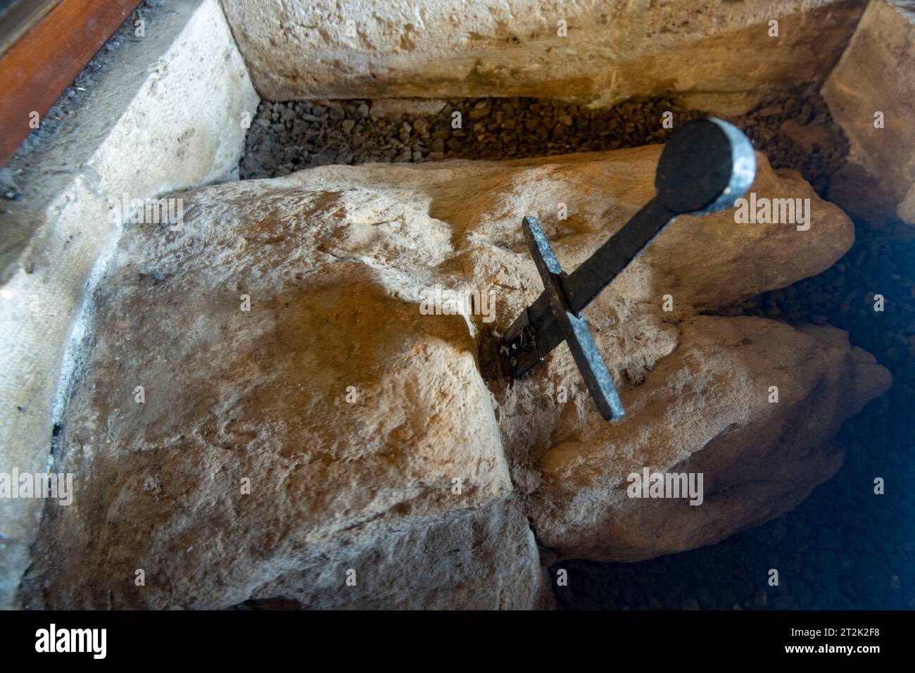 Historic Sword in the Stone Stock Photo - Alamy