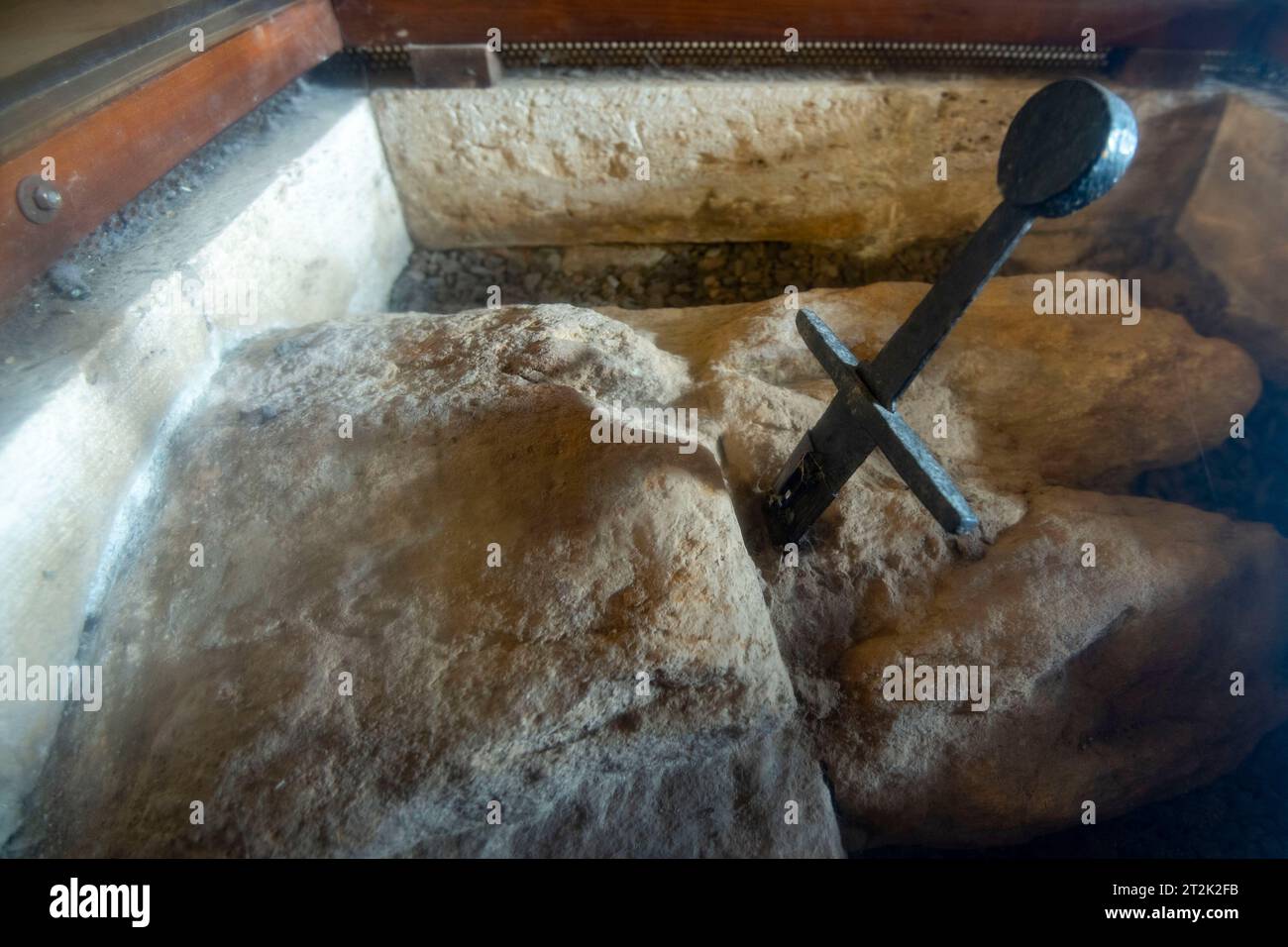 Historic Sword in the Stone Stock Photo - Alamy