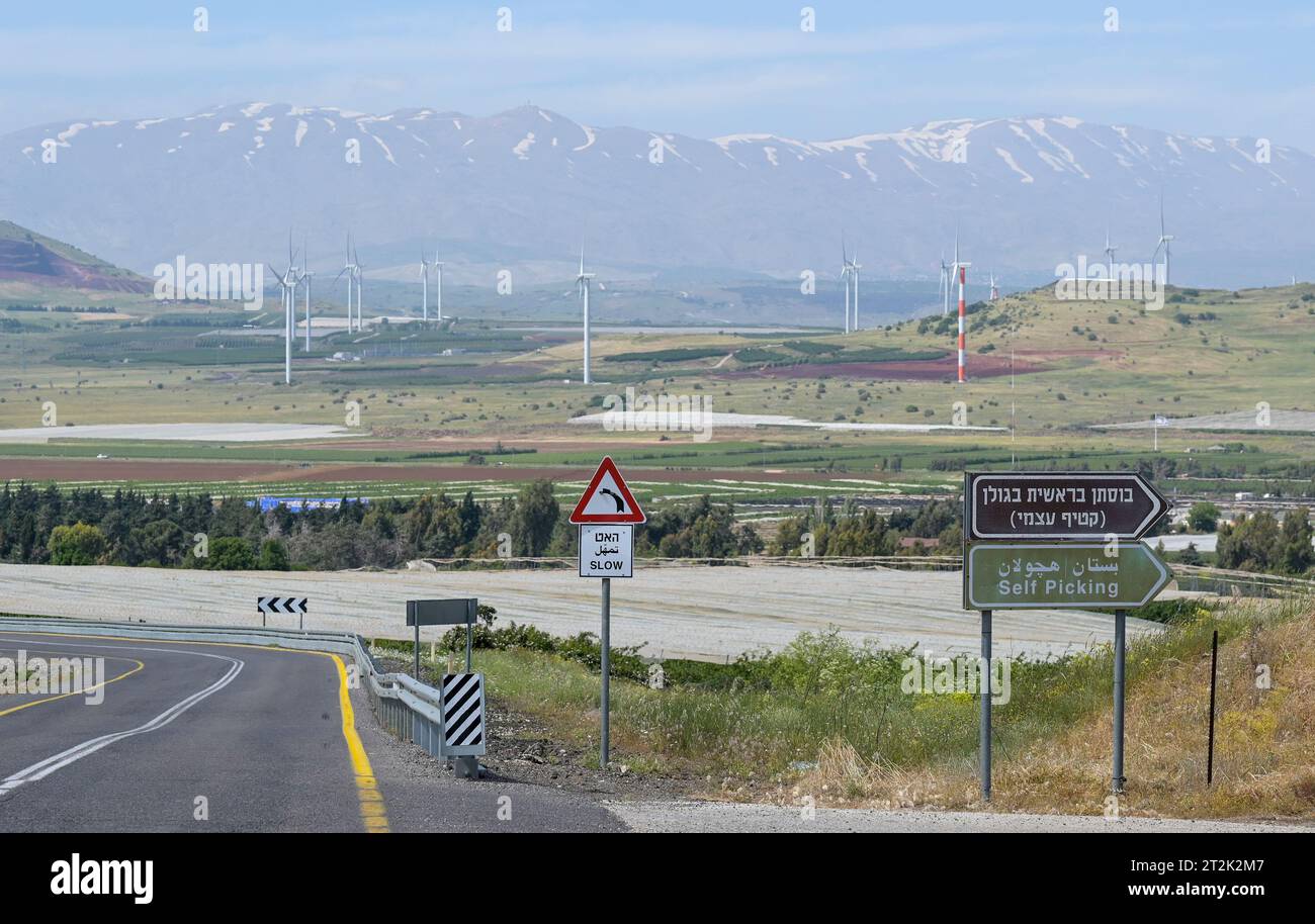 ISRAEL, Golan heights, by Israel occupied 1981 after six day war and ...