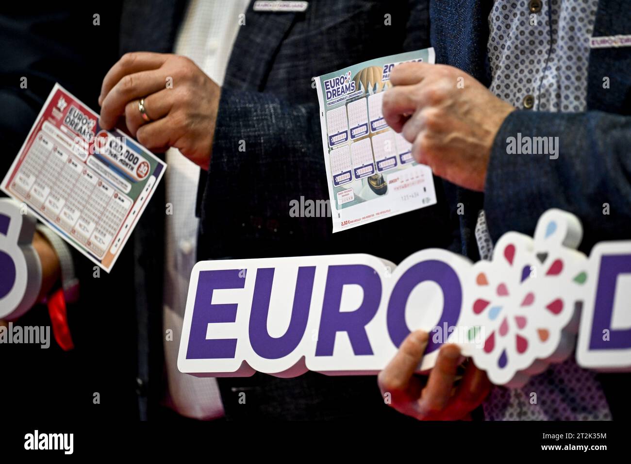 Paris, France. 20th Oct, 2023. Illustration picture shows the launch of ...