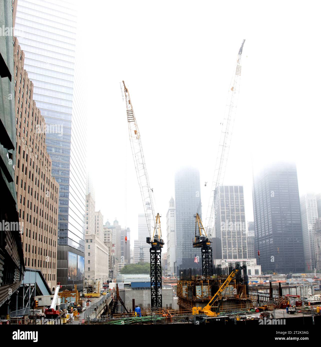 Ground Zero under construction in building of the new World Trade ...
