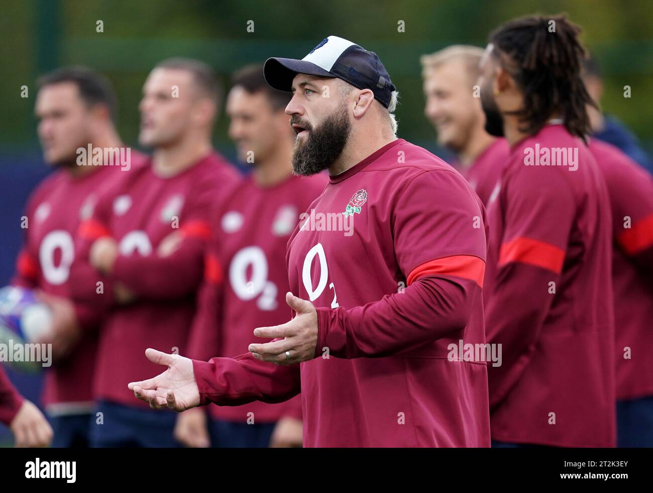 England's Joe Marler during a the team run training session at the ...