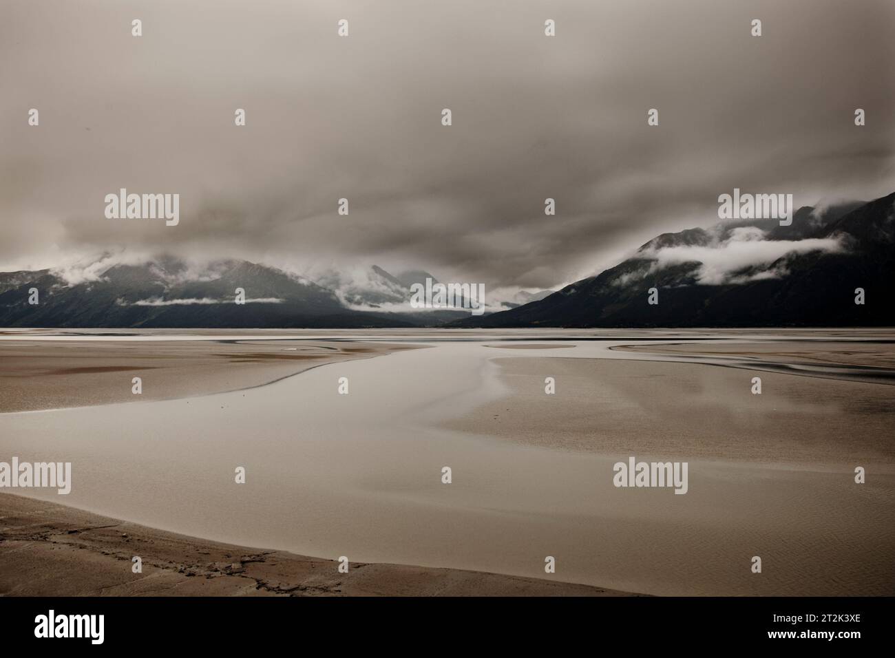 Portage Bay Alaska at Low tide Stock Photo - Alamy