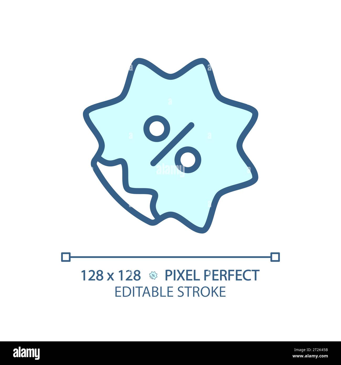 Blue outline discount promotion Cut Out Stock Images & Pictures - Alamy