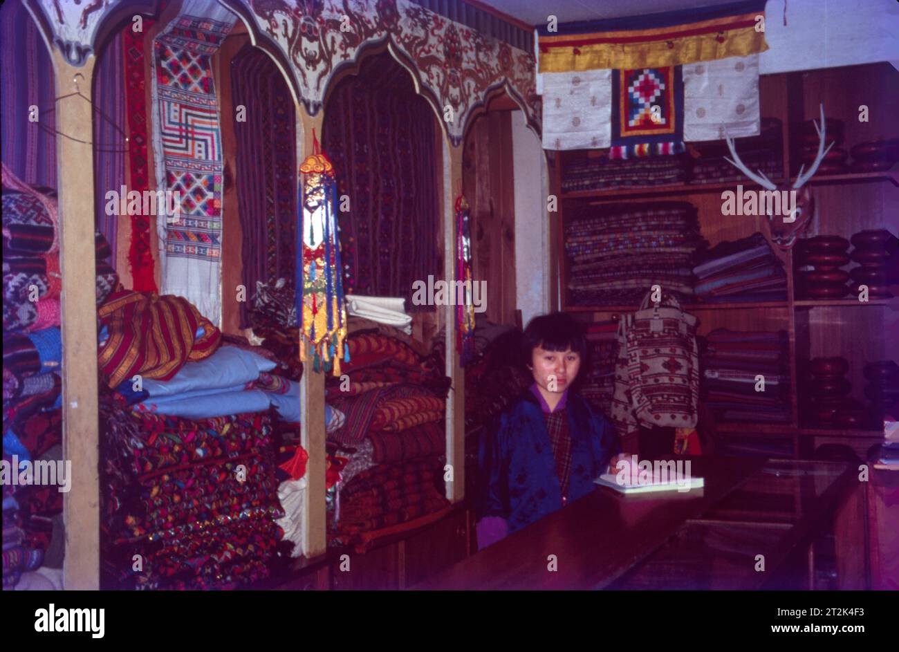 Handicraft Store in Thimphu, Bhutan, Asia Stock Photo - Alamy