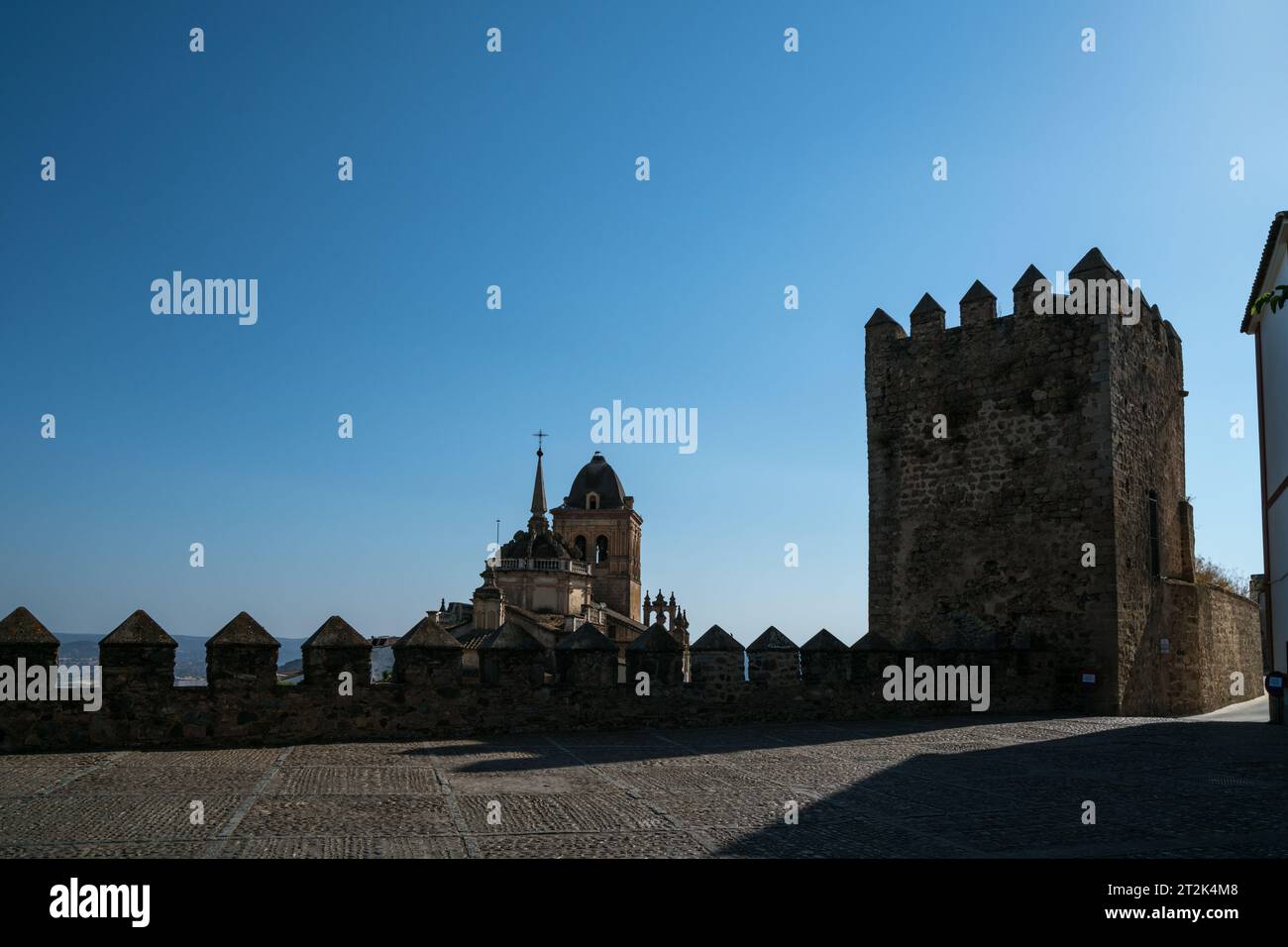 Castle of Kinghts Templar in Jerez de los Caballeros, Extremadura ...
