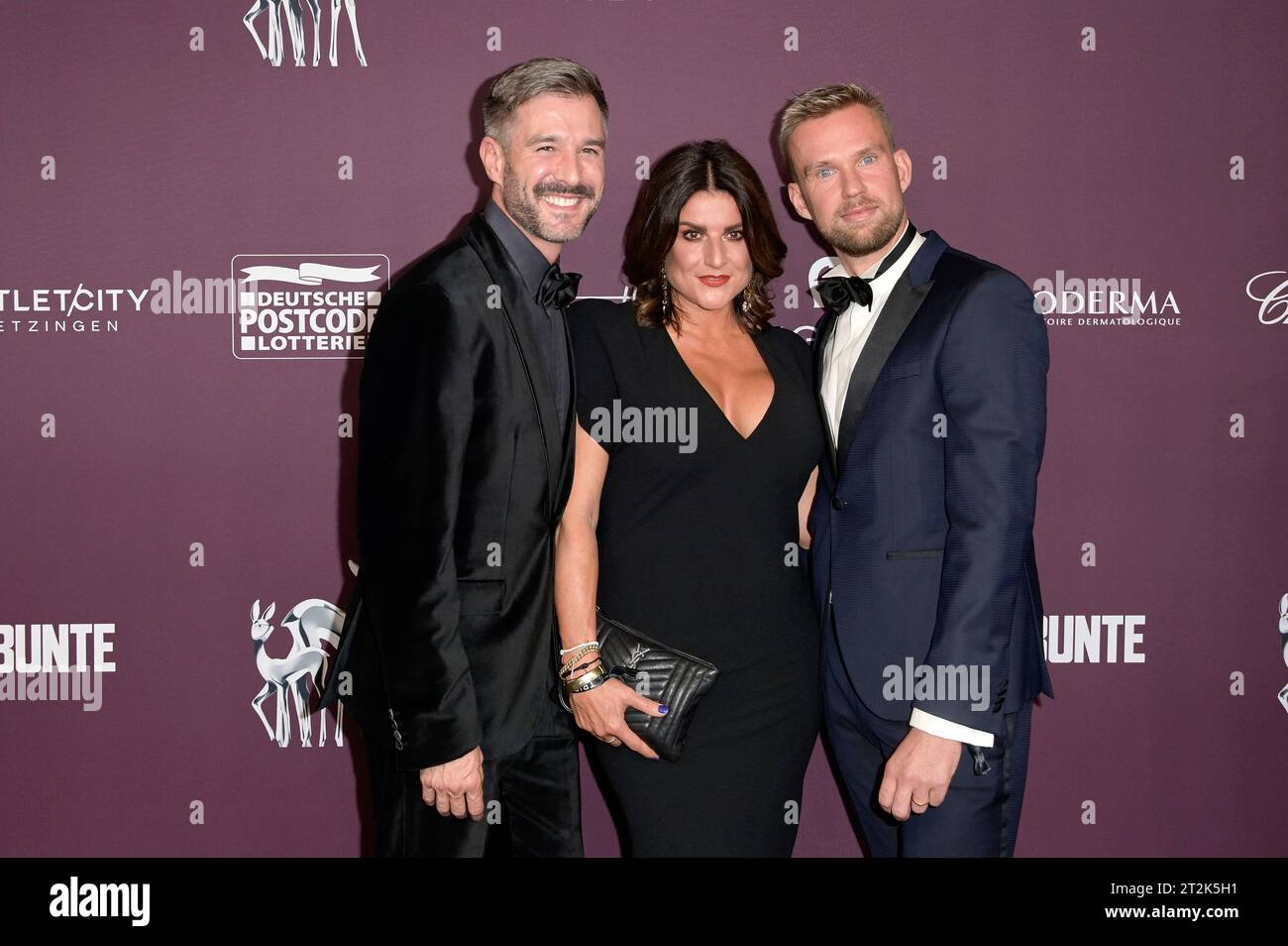 Jochen Schropp mit Partner Norman und Stephanie Dettmann beim Tribute ...