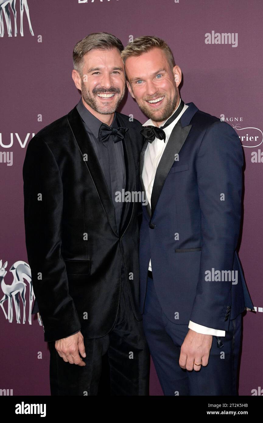 Jochen Schropp mit Partner Norman beim Tribute to Bambi 2023 im JW ...