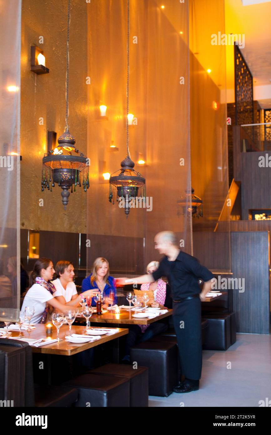 Patrons eating at restaurant hi-res stock photography and images - Alamy