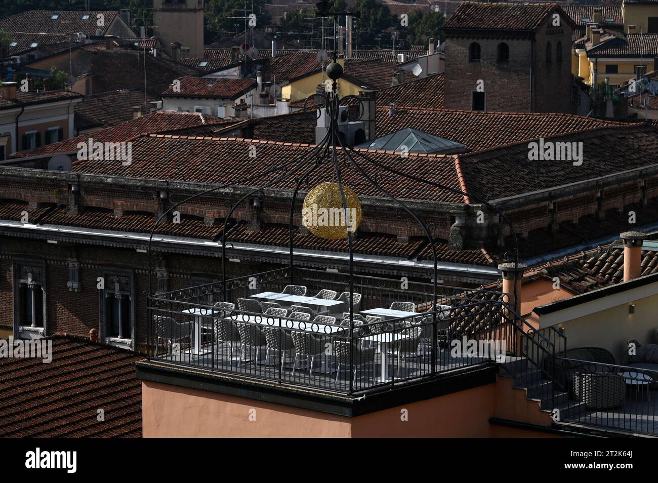 Rooftop in Mantova, Lombardy, Italy Stock Photo - Alamy