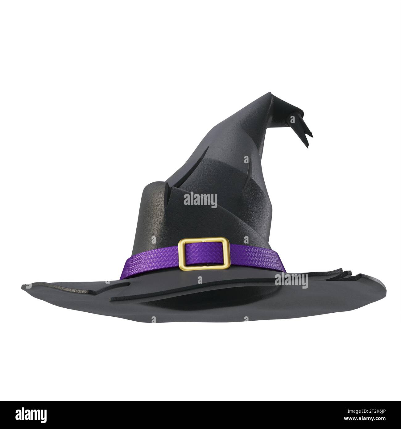 Witch hat 3D rendering illustration isolated on white background Stock ...