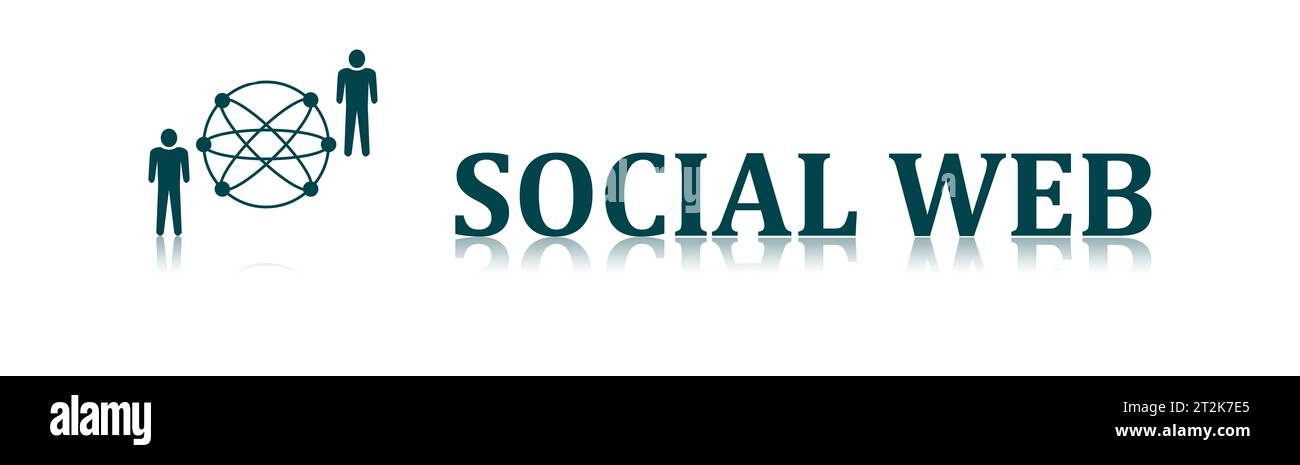 Illustration of a social web concept Stock Photo - Alamy