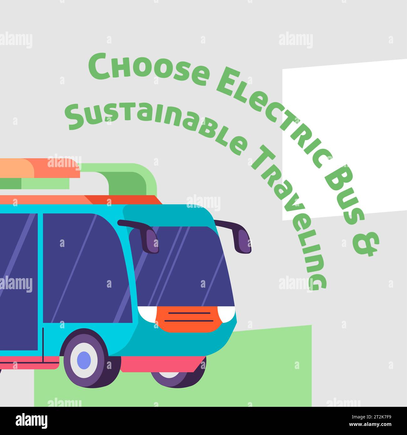 Electric public bus charging Stock Vector Images - Alamy