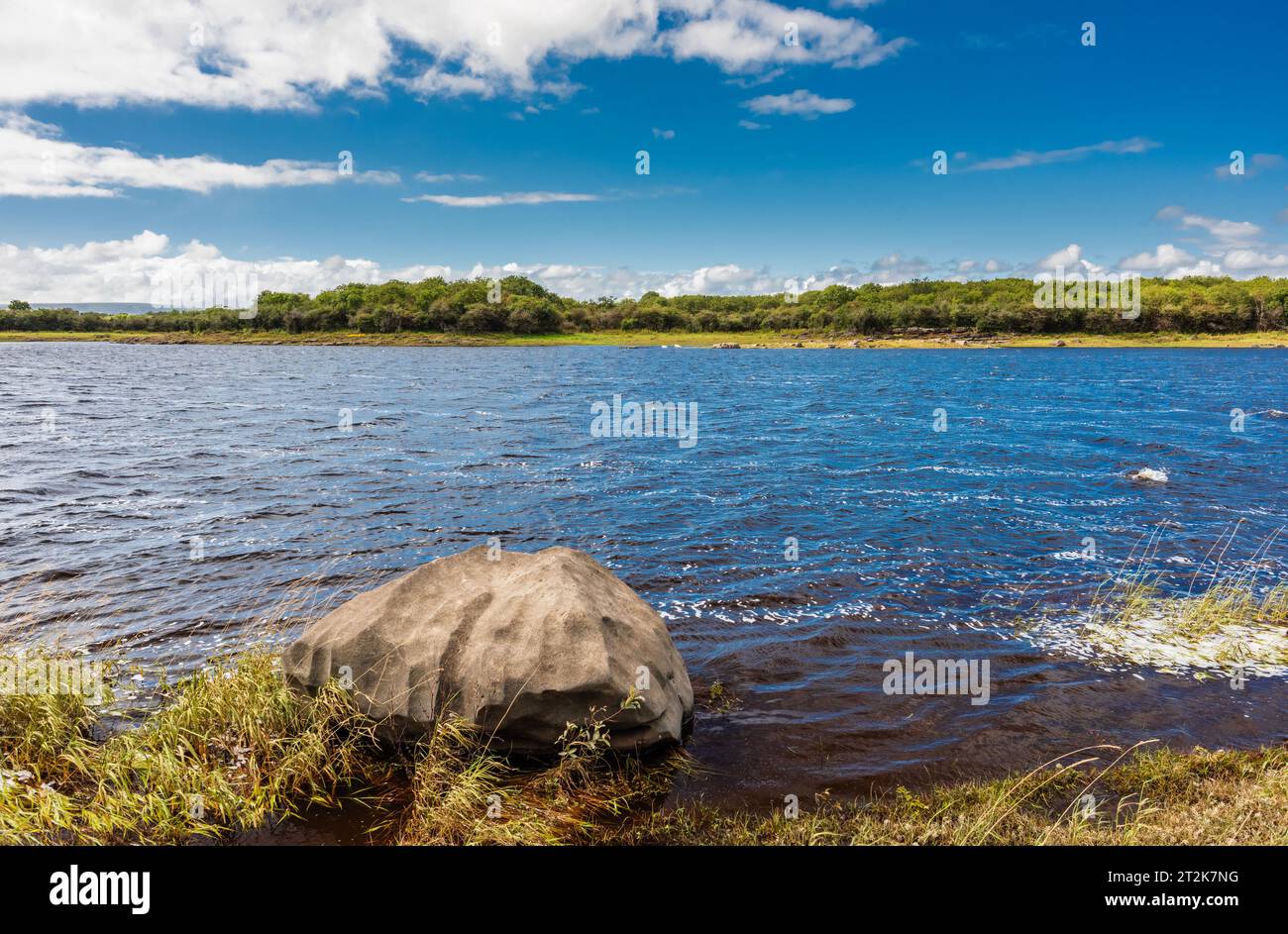 The lake at Coole Park Nature Reserve, is part of a system of ephemeral ...