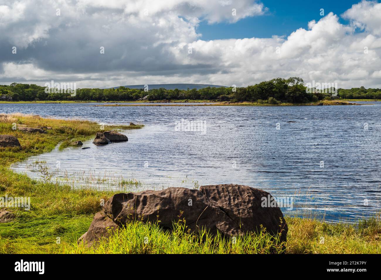 The lake at Coole Park Nature Reserve, is part of a system of ephemeral ...