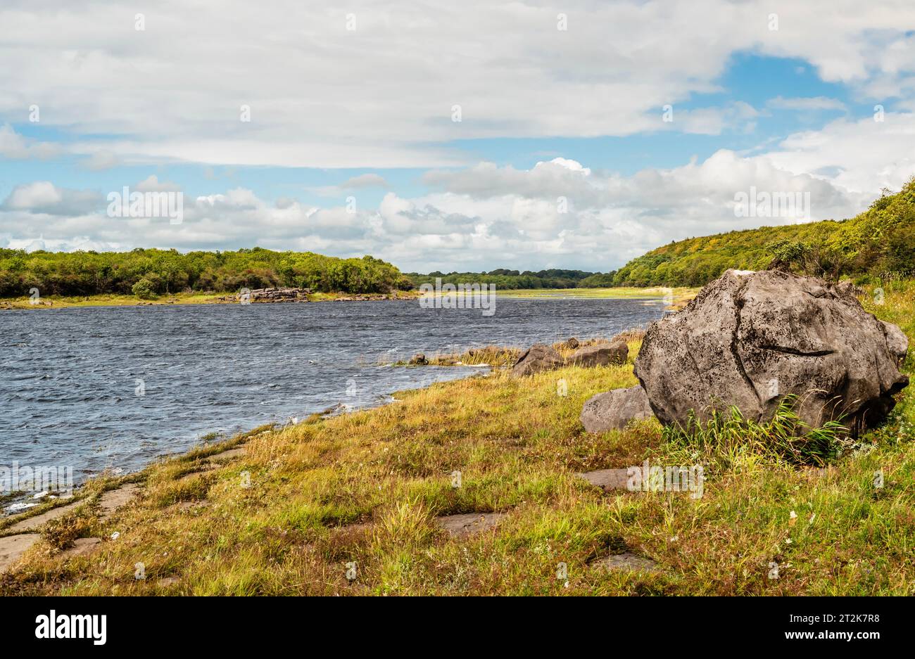 The lake at Coole Park Nature Reserve, is part of a system of ephemeral ...