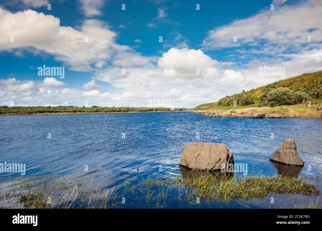 The lake at Coole Park Nature Reserve, is part of a system of ephemeral ...