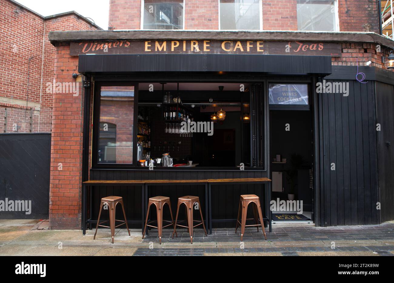 The Empire Cafe in Leeds in west Yorkshire Stock Photo - Alamy