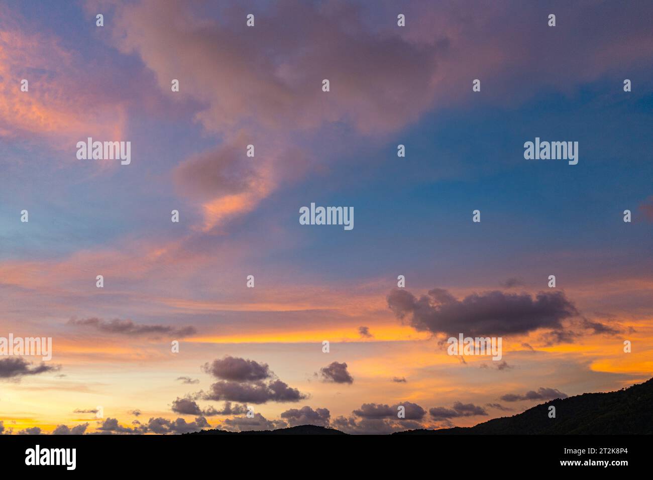 sweet sky at sunset. Gradient color. Sky texture, abstract nature ...