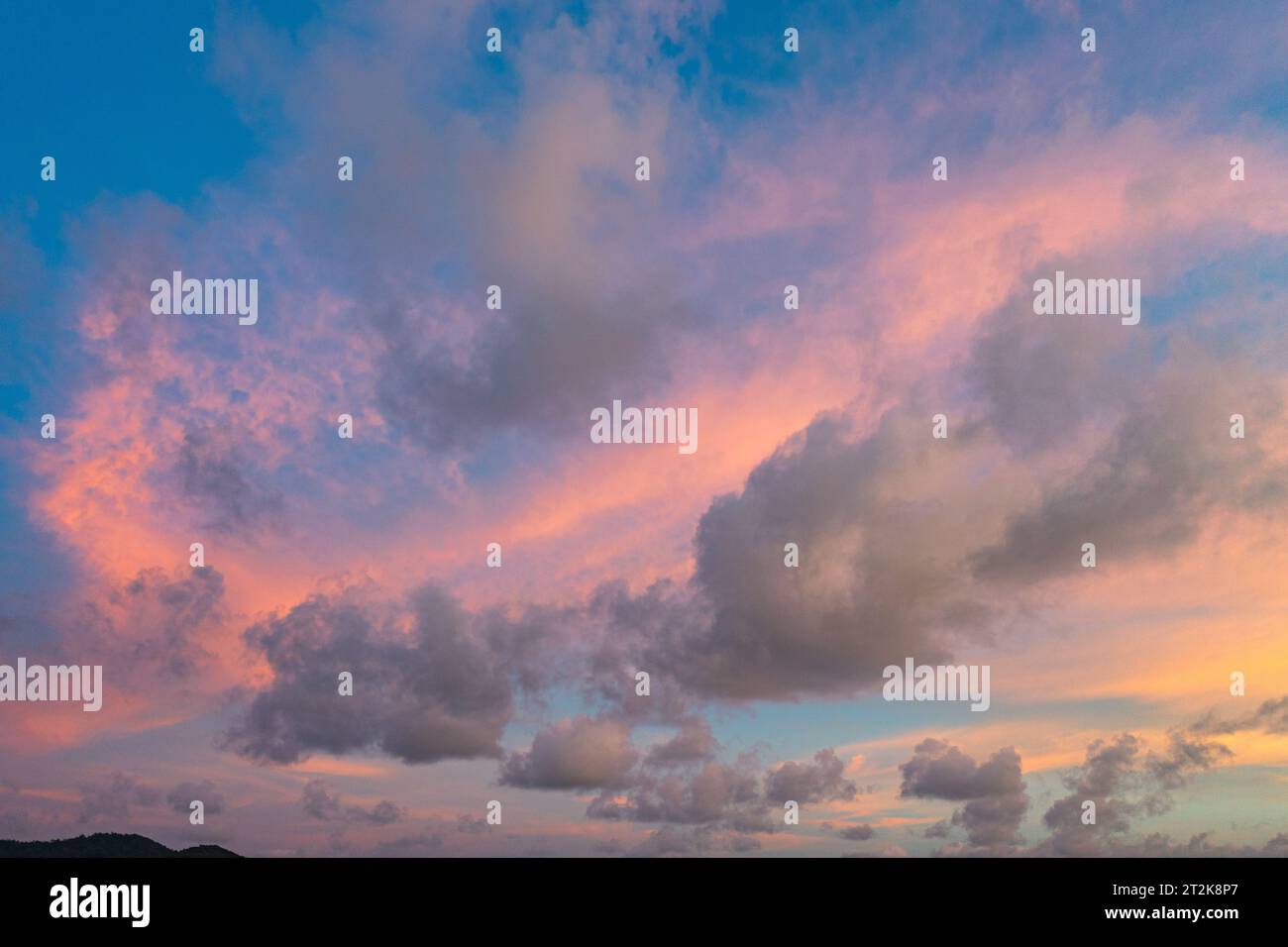 sweet sky at sunset. Gradient color. Sky texture, abstract nature ...